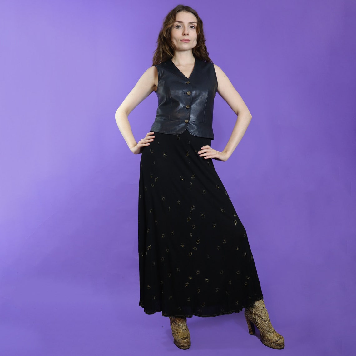 Vintage 1970s Loewe 1846 Inky Blue Butter Leather Waistcoat RARE - Etsy