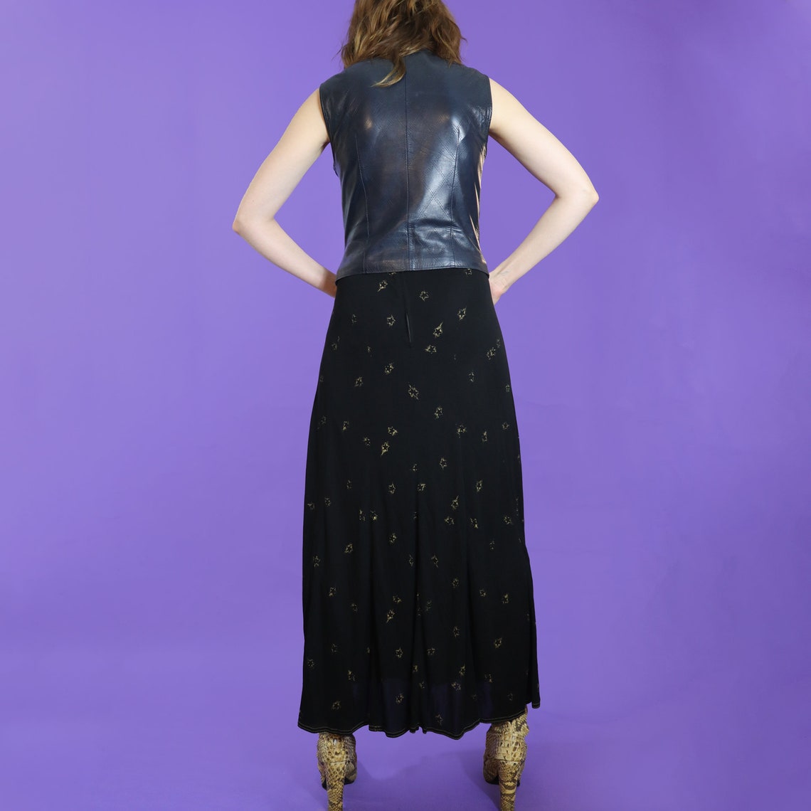 Vintage 1970s Loewe 1846 Inky Blue Butter Leather Waistcoat RARE - Etsy
