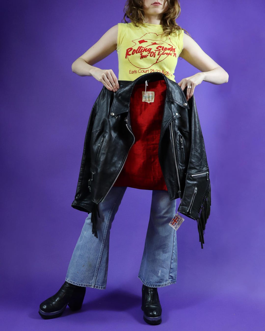 Vintage 1970s Lewis Leathers Lightning Aviakit Fringe Biker Jacket - Etsy