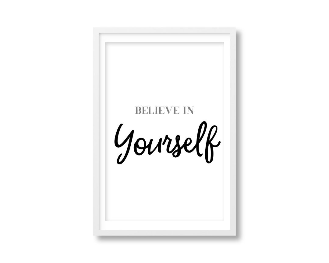 Believe in Yourself, Motivation Inspiration Quote Trendy Aestetic ...