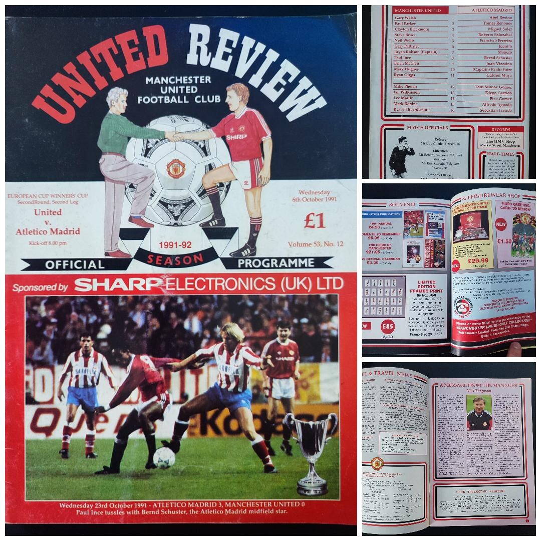 Vintage Manchester United Magazine 1991/92 - Etsy