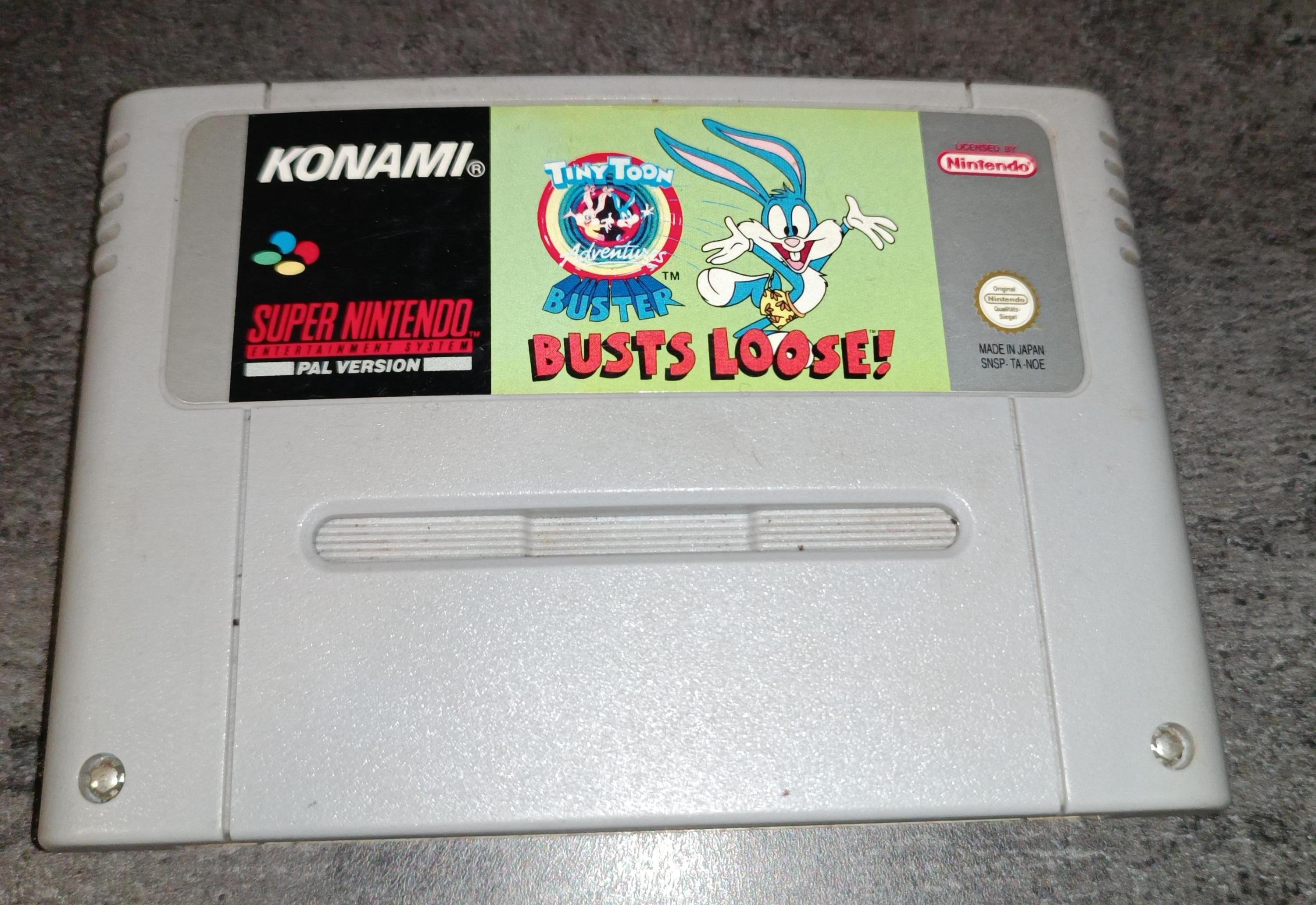 Tiny Toon Adventures: Buster Busts Loose Original SNES Cartridge by ...