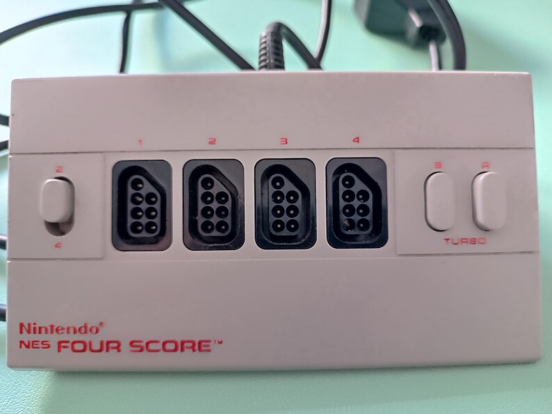 Nintendo NES Four Score Adapter Original Multitap Accessory 1990 JAPAN ...