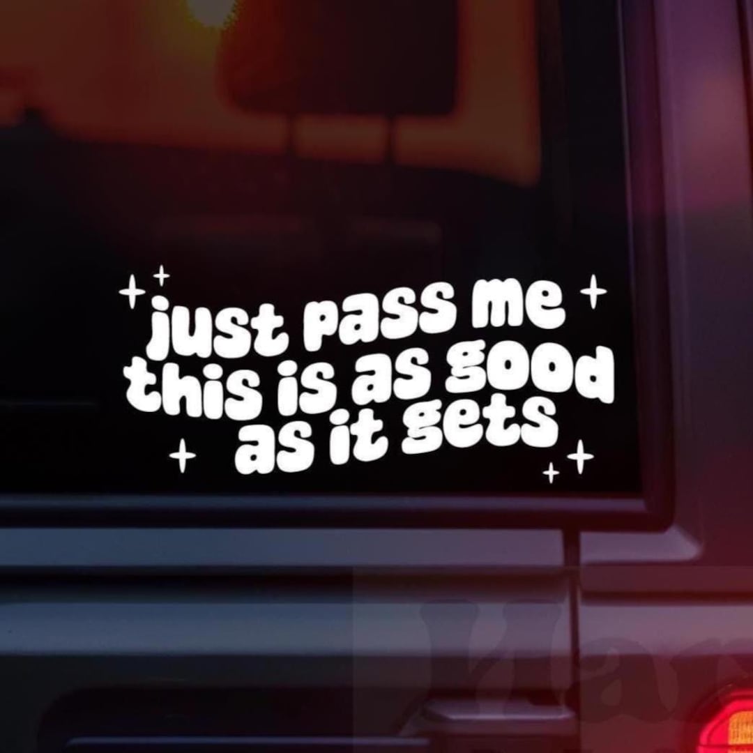 Funny Vinyl Car Decal, Retro Decal, Sarcastic Bumper Sticker, Window ...
