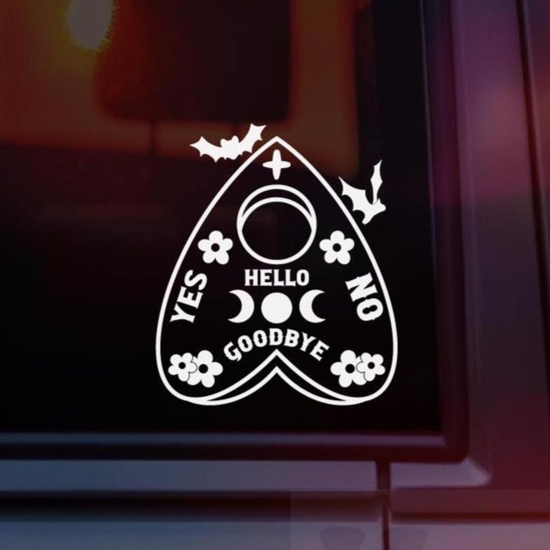 Spooky Decal, Witchy Decals, Planchette Decal, Car Decals for Women ...