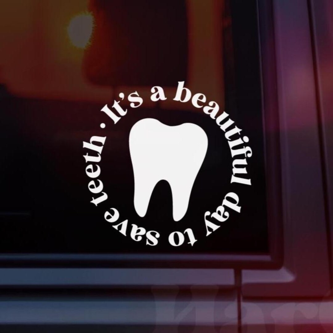 Tooth Vinyl Decal, Dental Hygienist Decal, Dental Assistant Decal ...