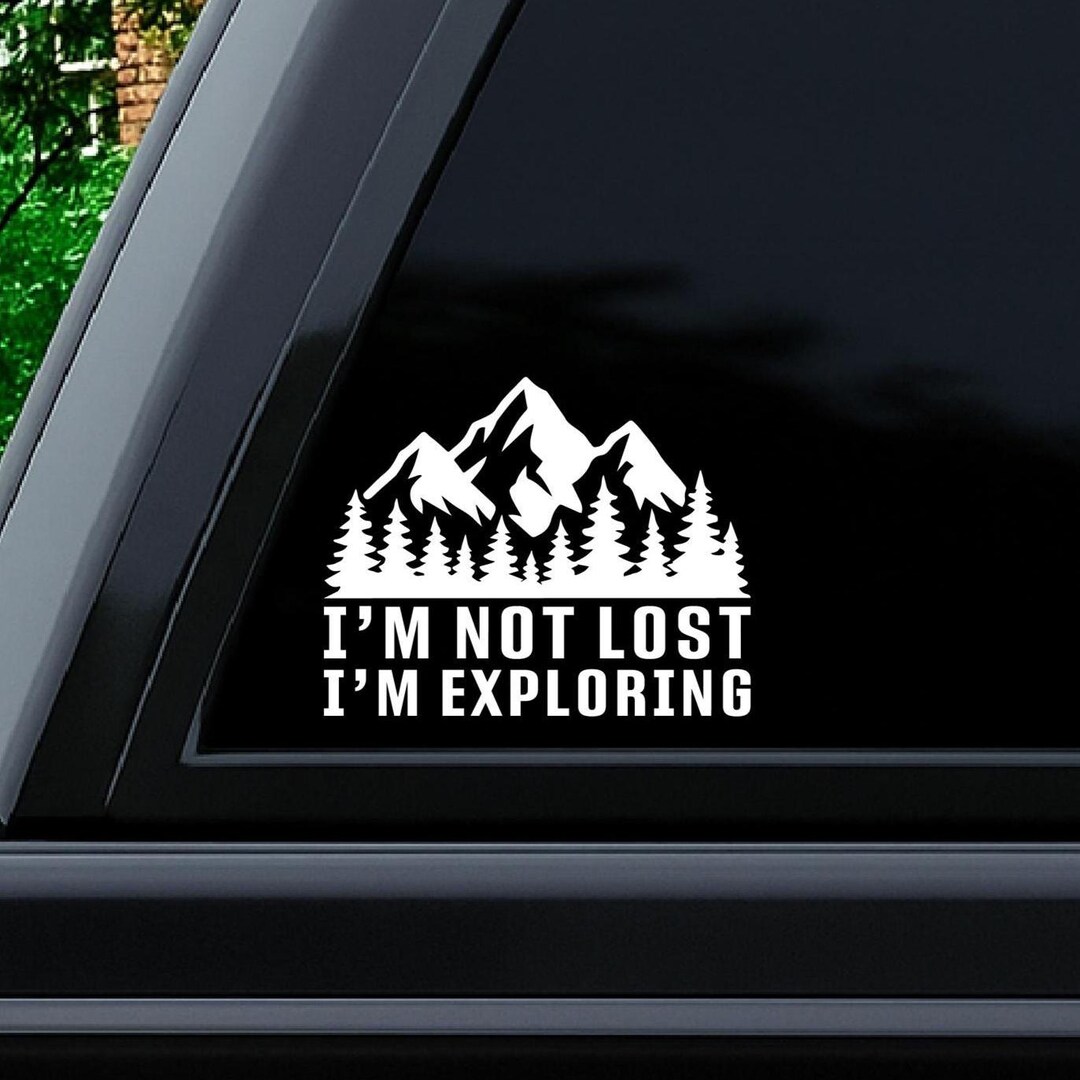 Adventure Car Decal, Car Accessories, Mountains Decal, Car Stickers ...