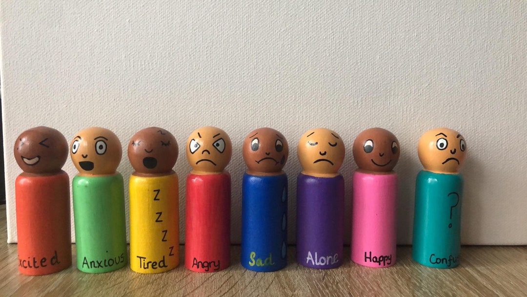 Emotion Peg Doll Set (mixed), Peg Doll Set, SEN Resources, Emotions ...