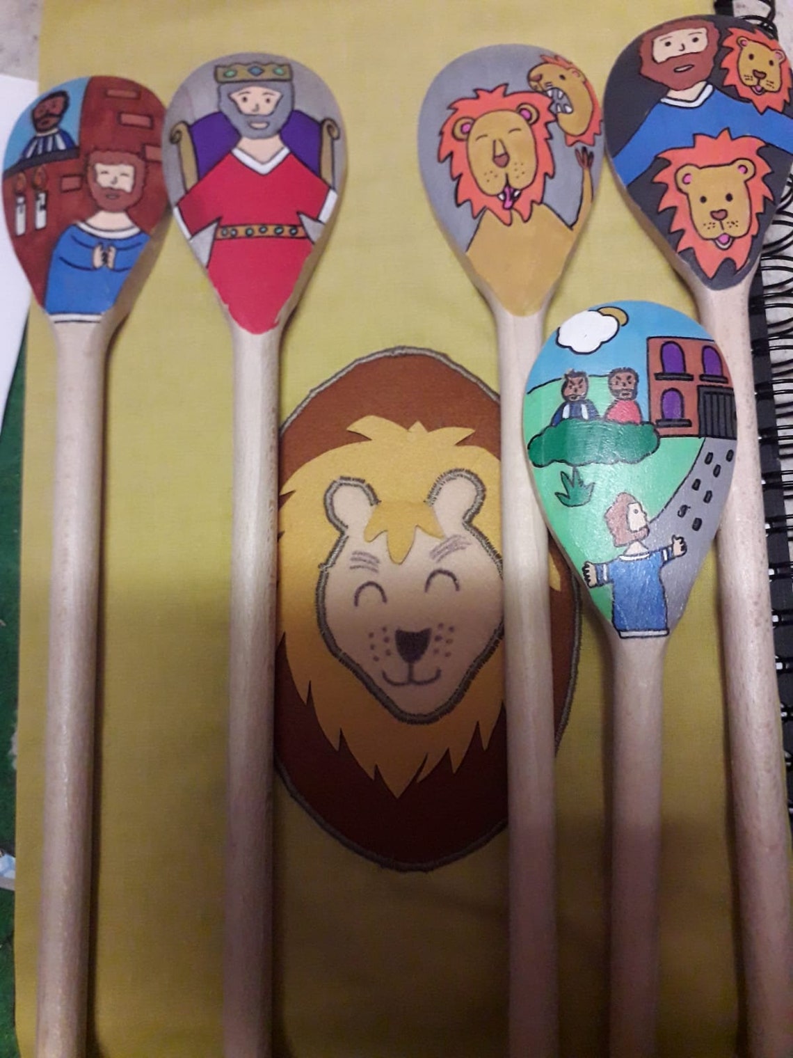 Daniel and the Lions Den Story Spoons, Story Spoons, Bible Story Spoons ...