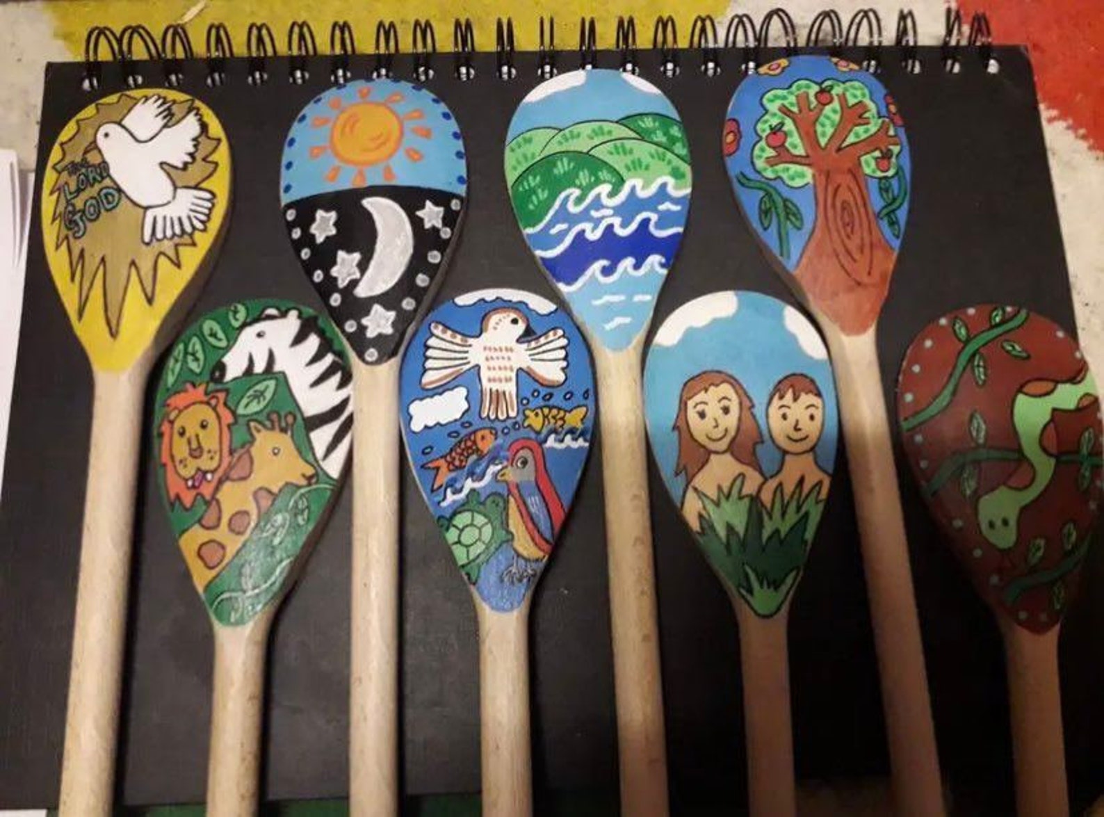 Creation Bible Storytelling Spoons Set of 8 - Etsy