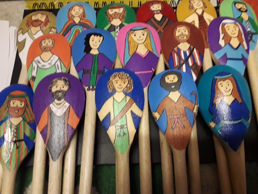 Bible Story Spoons, Storytelling Spoons, Jesus and the Disciples, the ...