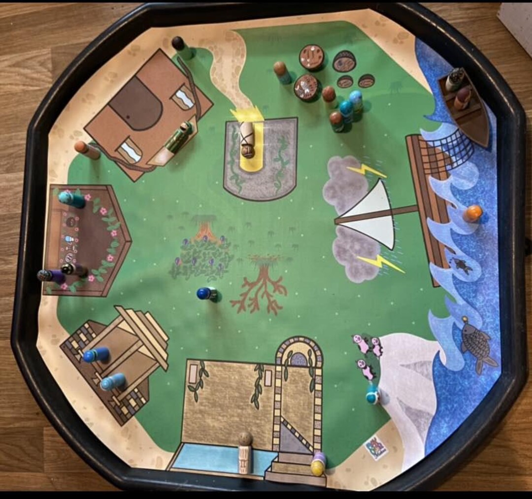 Tuff Tray Bible Play Mat, Children's Play Mat , Featuring the Bible ...