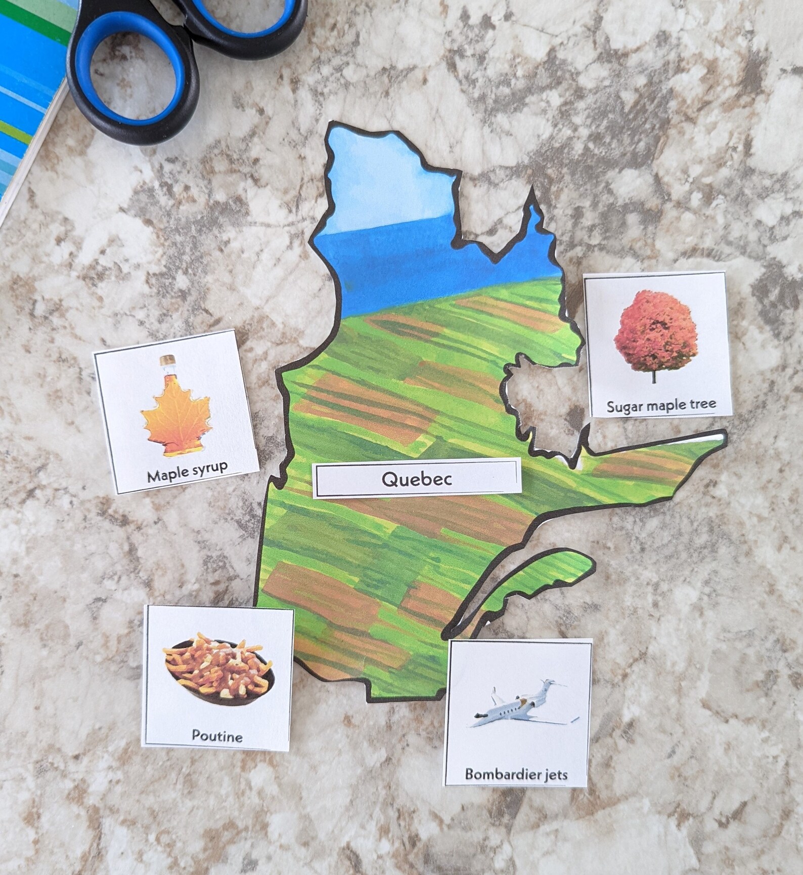 Canadian Geography Canada Provinces Matching Homeschool Exercise - Etsy ...