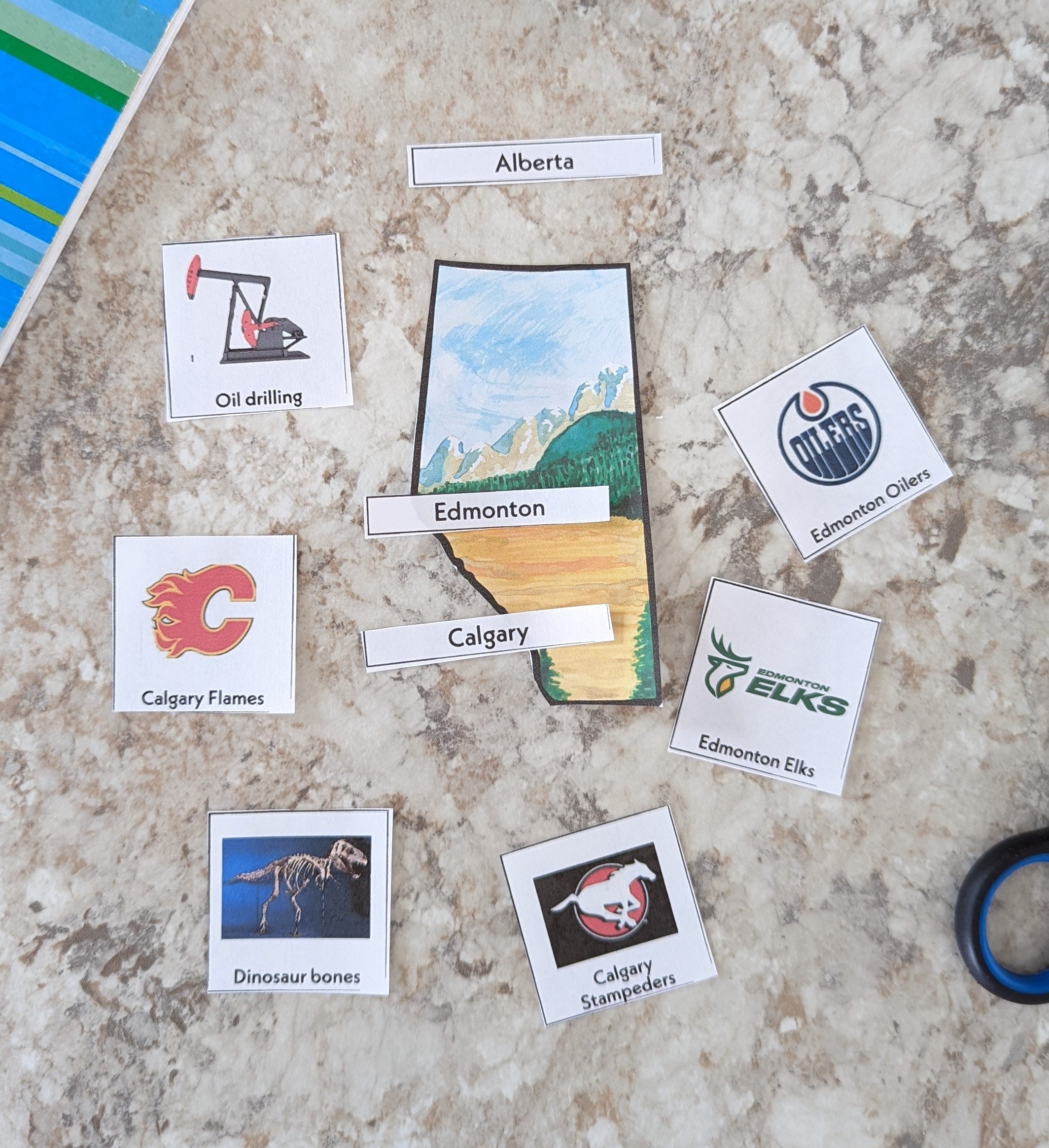 Canadian Geography Canada Provinces Matching Homeschool Exercise - Etsy ...