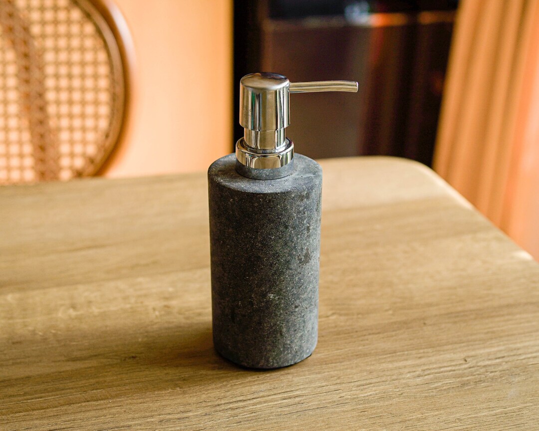 Natural Stone Soap Dispenser 5 Inch / 12 Cm, Natural Stone Soap ...