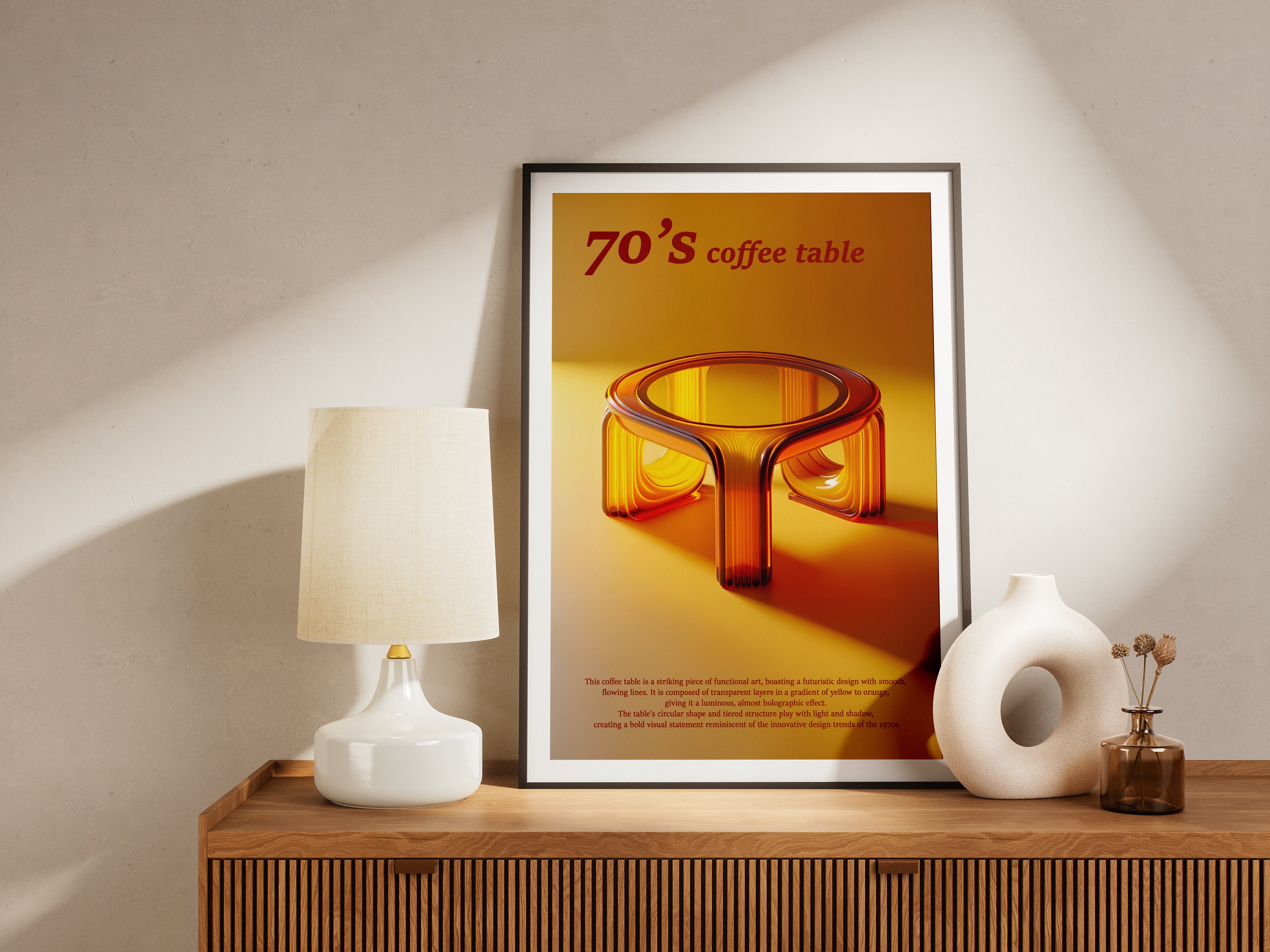 Aktiv's '1970's Classic Coffee Table' Exhibition Print: Nostalgic ...