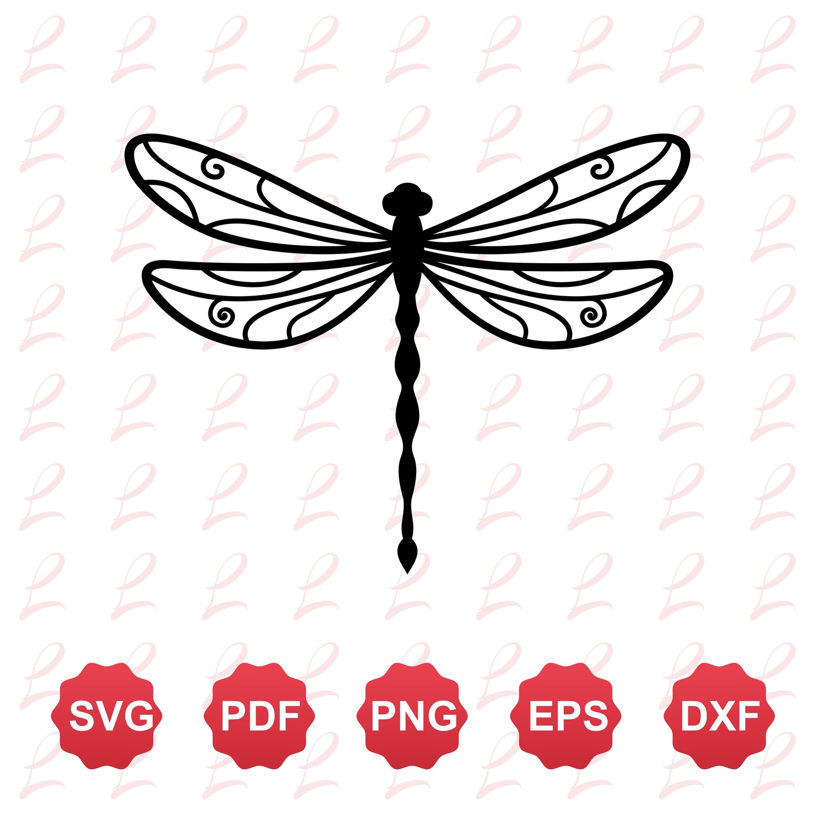 Dragonfly SVG, PNG, EPS, Dragonfly Cricut, Dragonfly Silhouette Cut ...