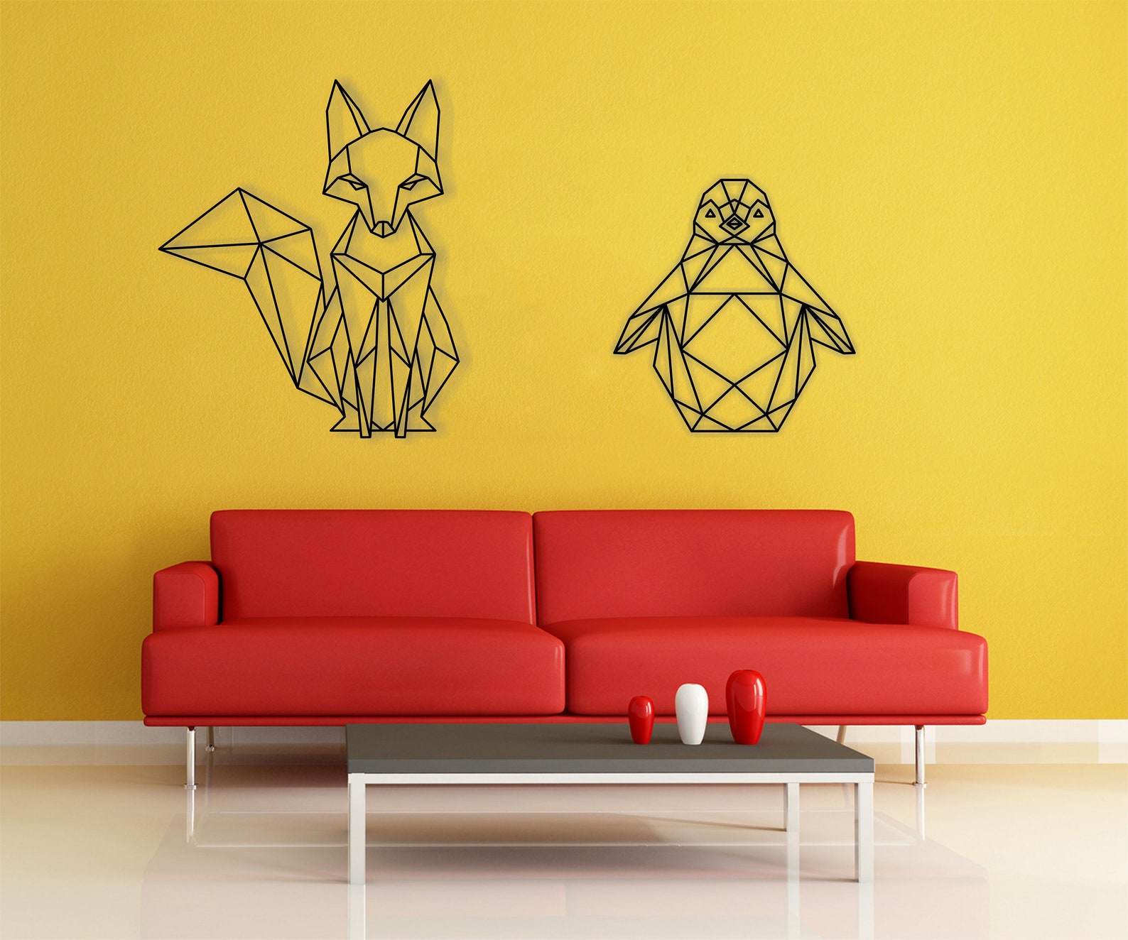 Geometric Animals Laser Cut Cricut Bundle Polygonal Animals - Etsy