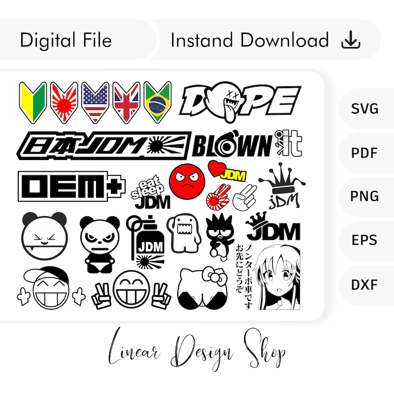 Jdm Stickers - Etsy