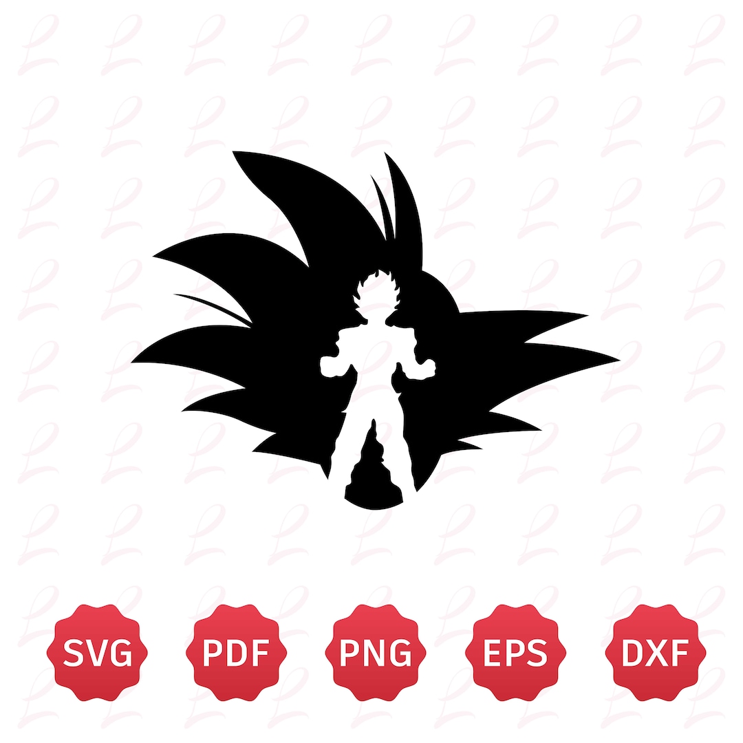 Goku Svg Cricut Silhouette Cut File Anime Svg Manga SVG - Etsy
