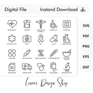 Medical Icon Bundle – Healthcare Graphics, SVG PNG EPS (digital ...