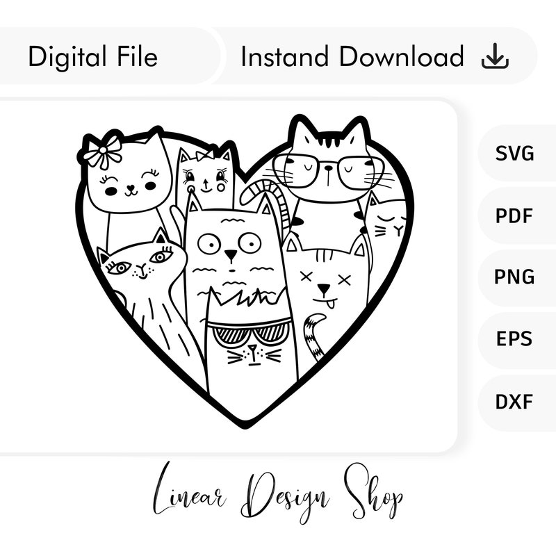 Cat Shape - Etsy