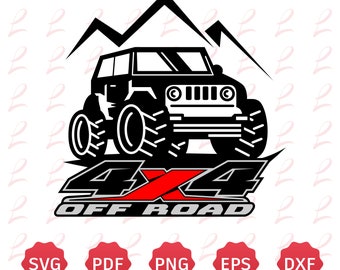 4x4 Truck Laser Svg - Etsy