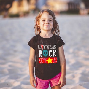 Little Rock Star Cut File for Cricut, Silhouette - Toddler Shirt Svg ...