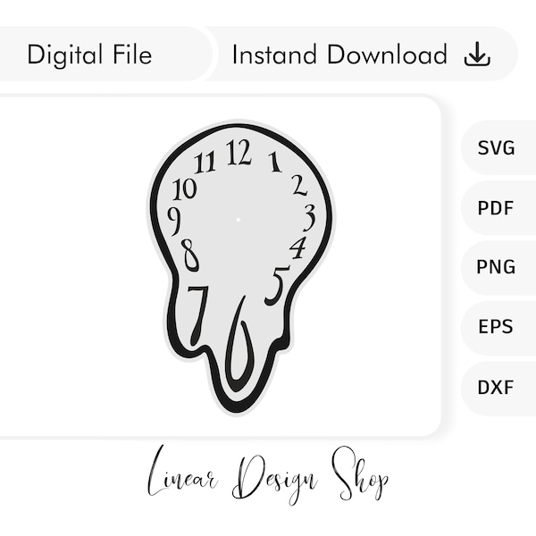 Melting Clock - Etsy