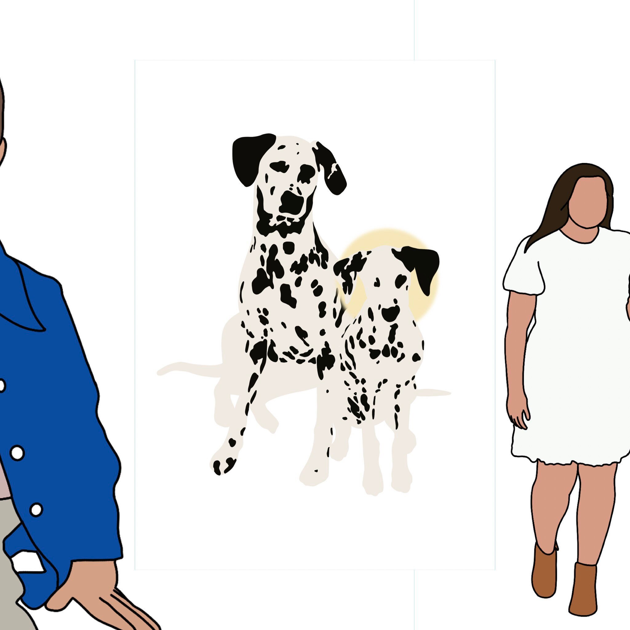 Colour Block Portraits - Etsy