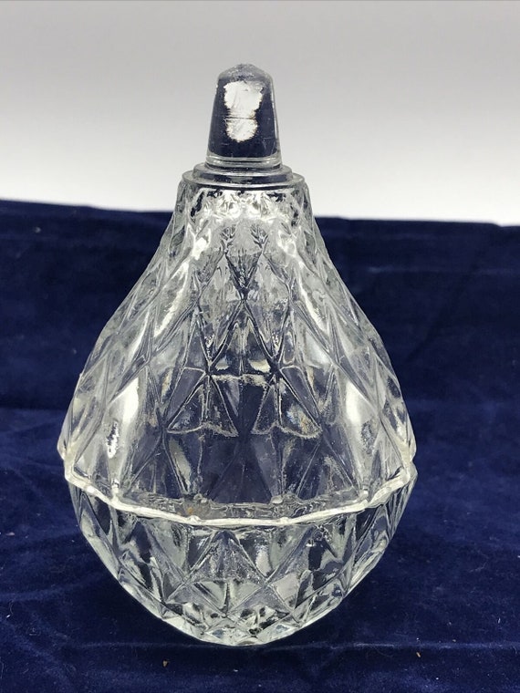 Vintage lead crystal diamond and pear shape beaded ne… - Gem