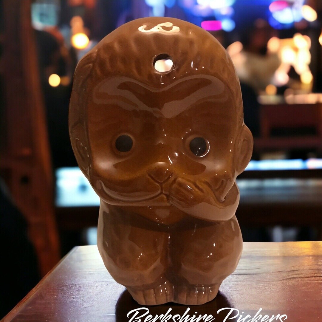 Monkey Speak No Evil String Dispenser or Tiki Cup - Etsy