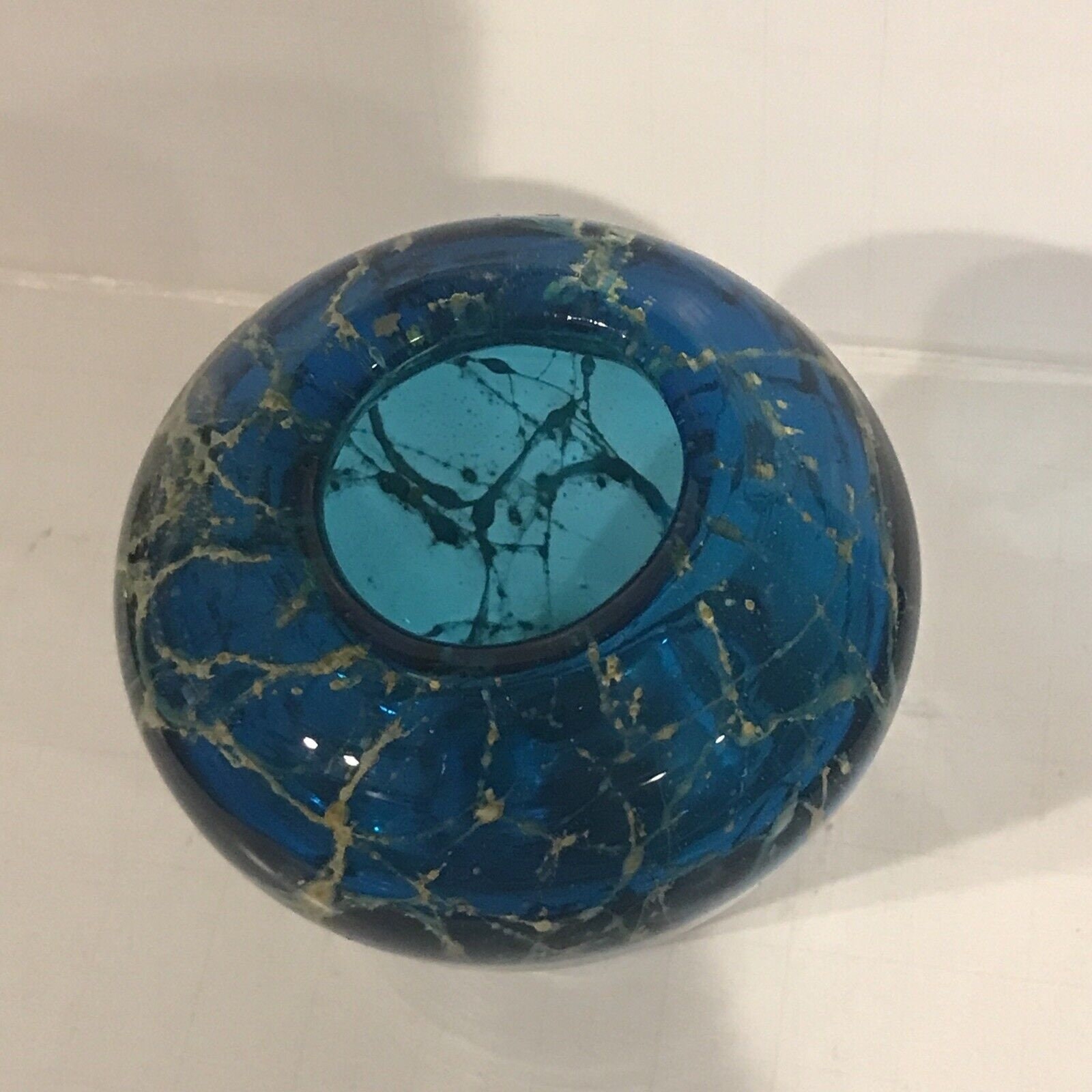 Vintage 1980s MDINA GLASS Small Art Studio Vase Blue MALTESE - Etsy