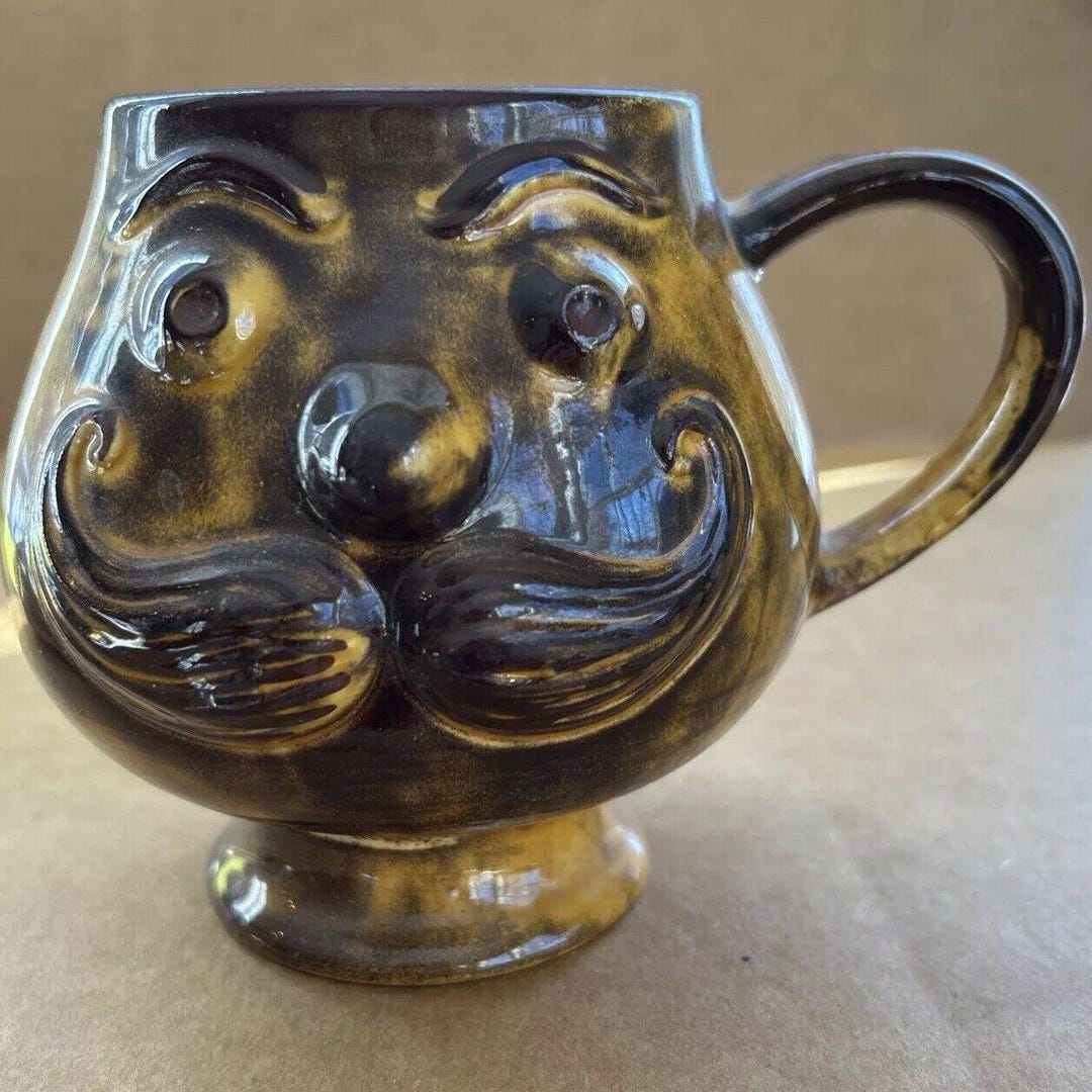 Vintage Head Jug Shaving Mug Pottery Man's Head USA - Etsy