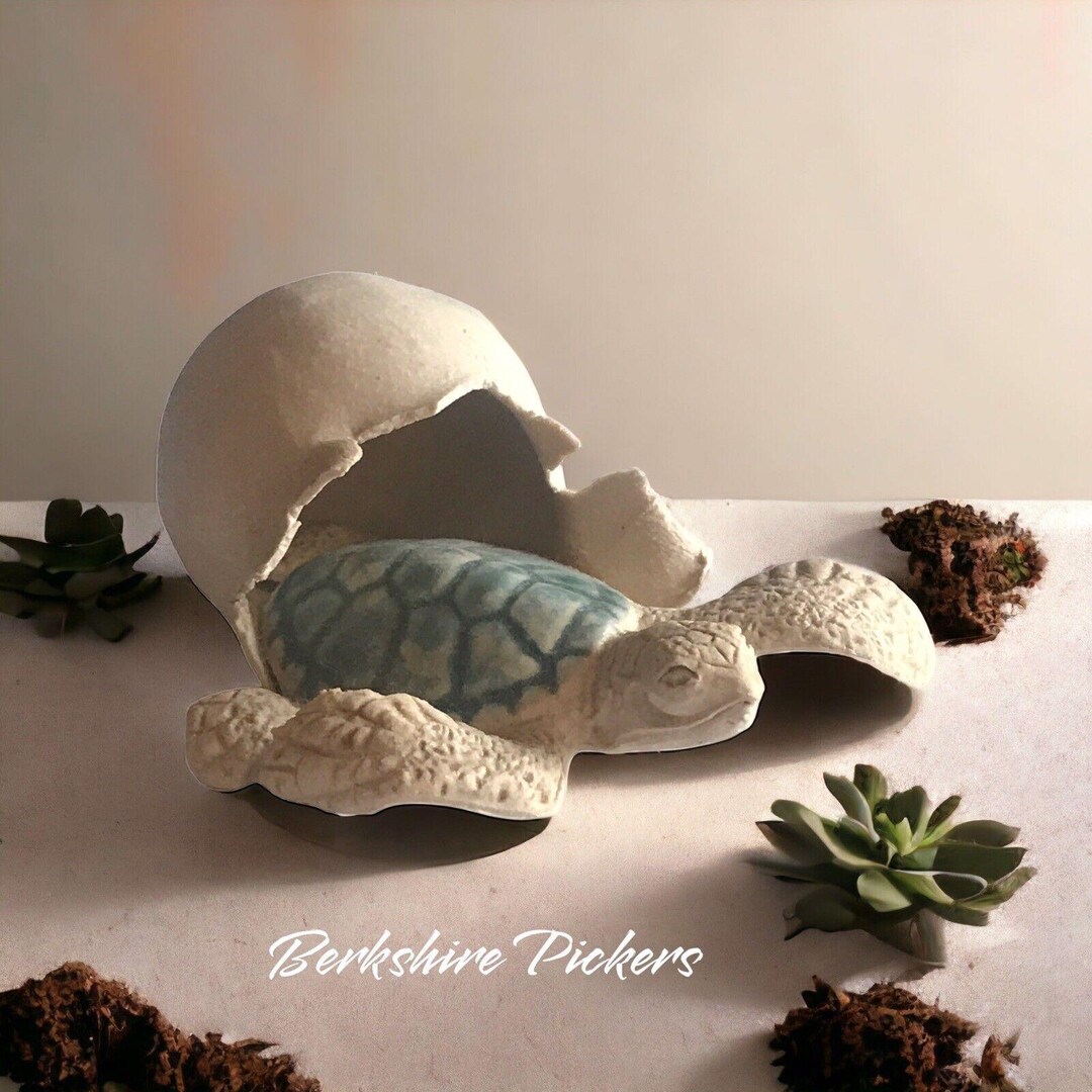 Hatching Turtle Figurine Vintage Ceramic/clay - Etsy