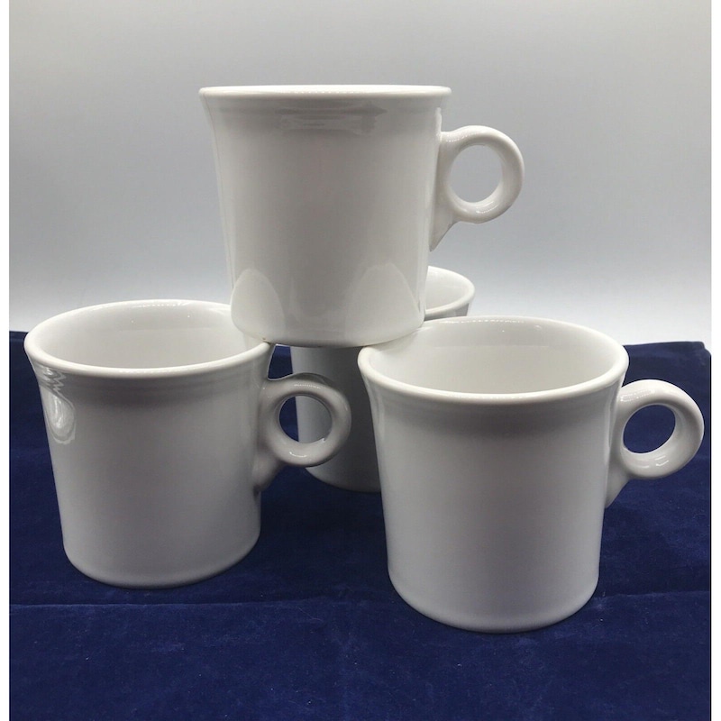 Fiestaware White Coffee Cup - Etsy