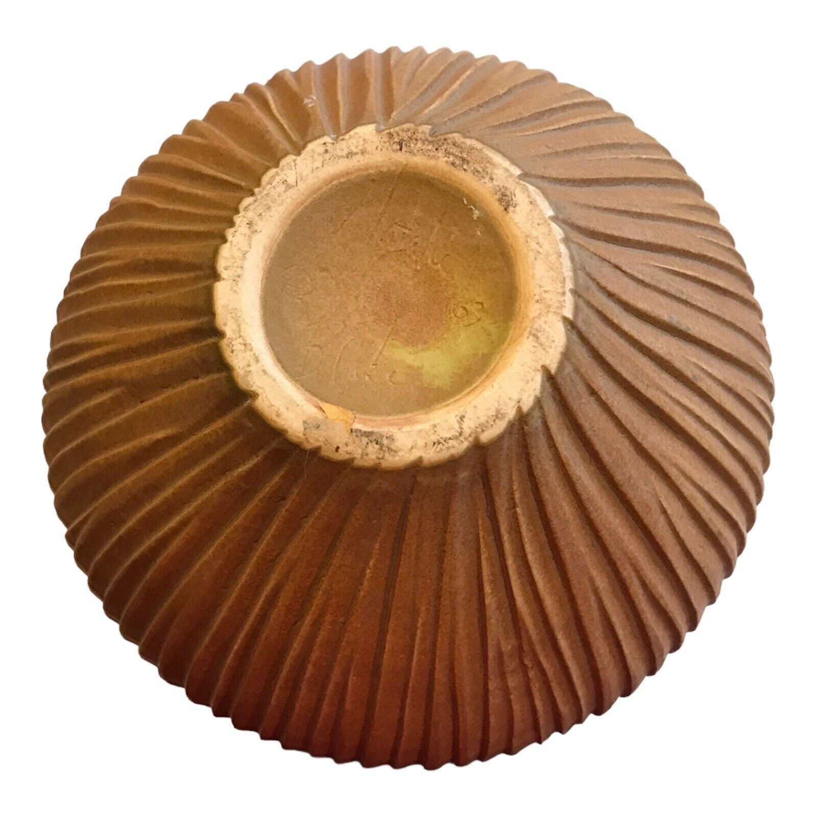 Natalie Blake Vermont Art Pottery Striated Ribbed Ball Vase Signed ...