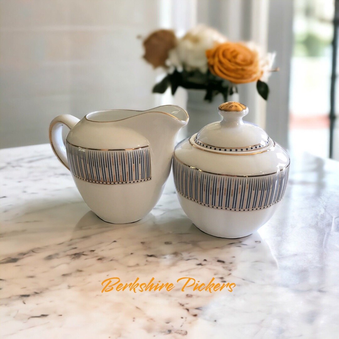 Grace's Teaware Porcelain Cream & Sugar Set Tea Serving - Etsy