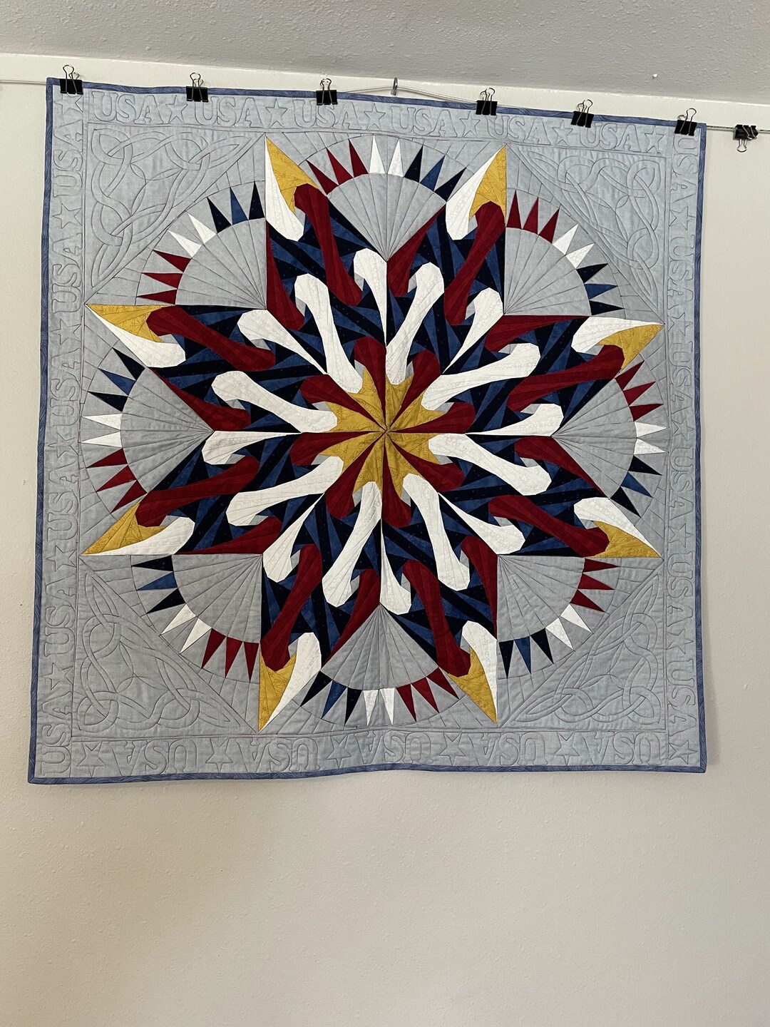 Handmade "mardi Gras Revisited" Quilt Done in an American Theme - Etsy