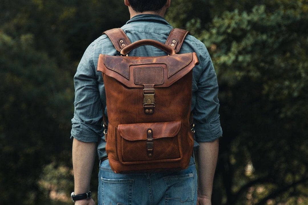 Stunning Handmade Premium Full-grain Leather Backpack - Etsy