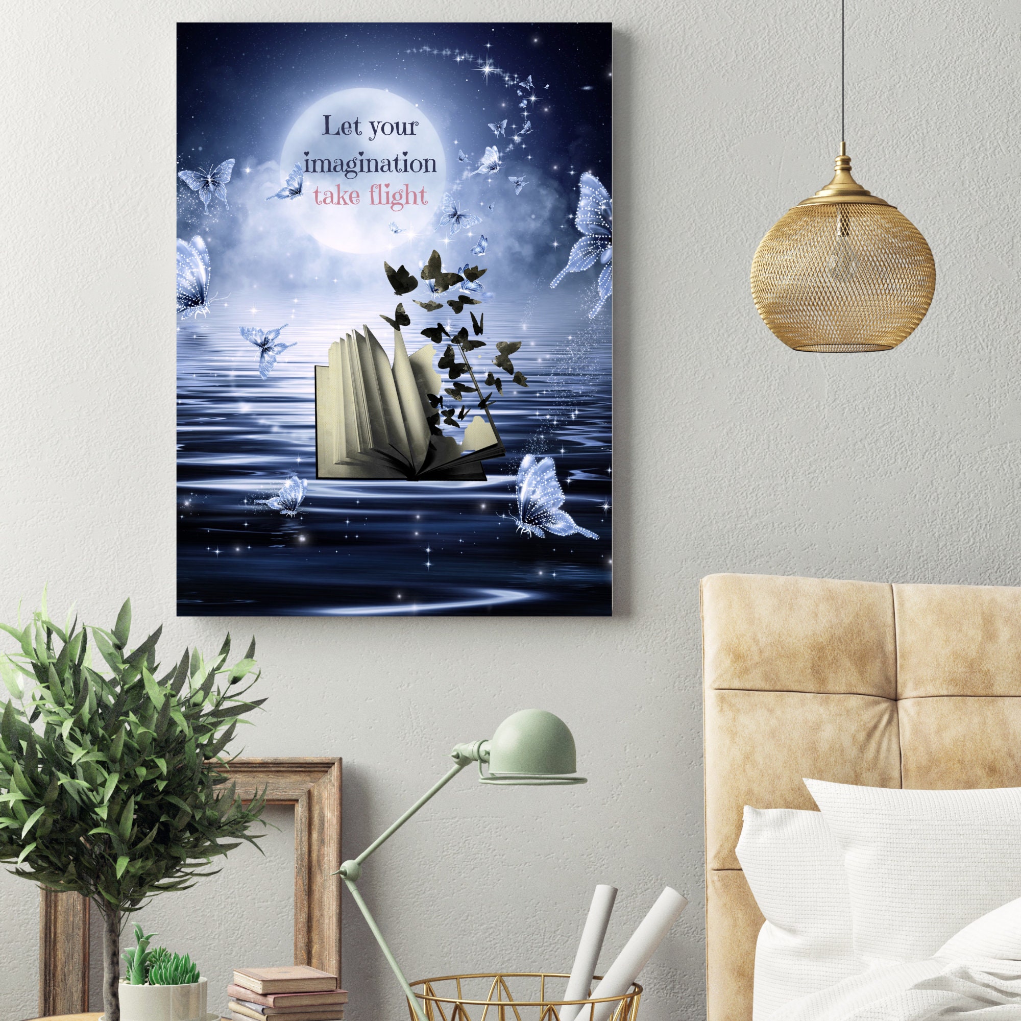 Printable Wall Art for Office, Library, Classroom. Let Your Imagination ...