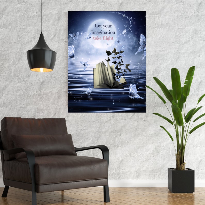 Printable Wall Art for Office, Library, Classroom. Let Your Imagination ...