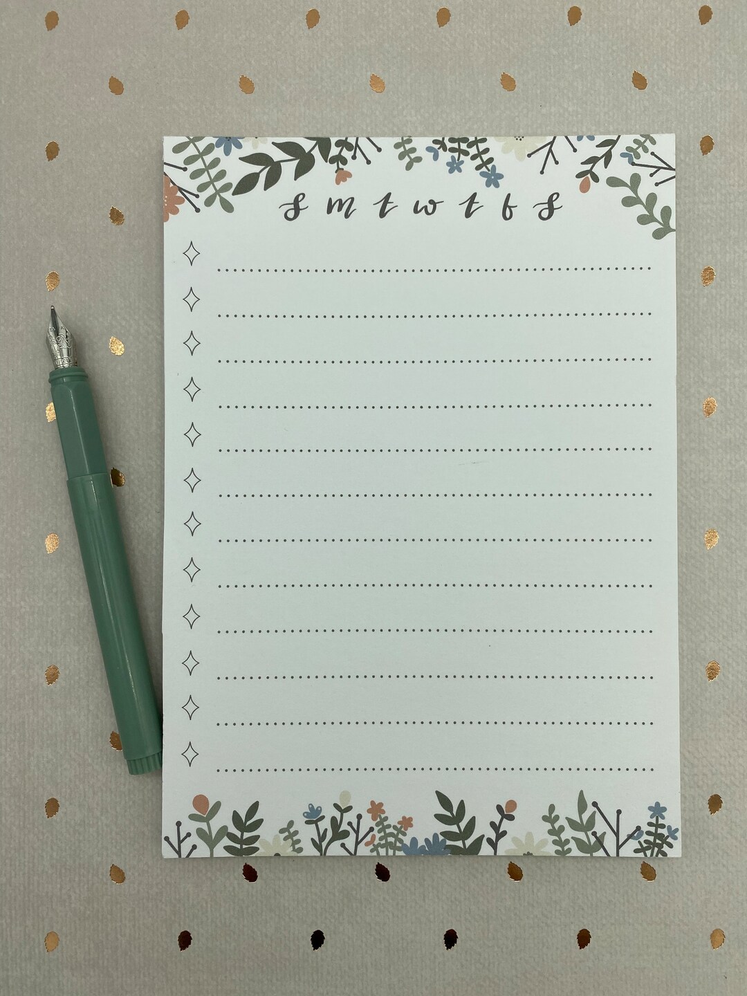Simply Floral Notepad - Etsy