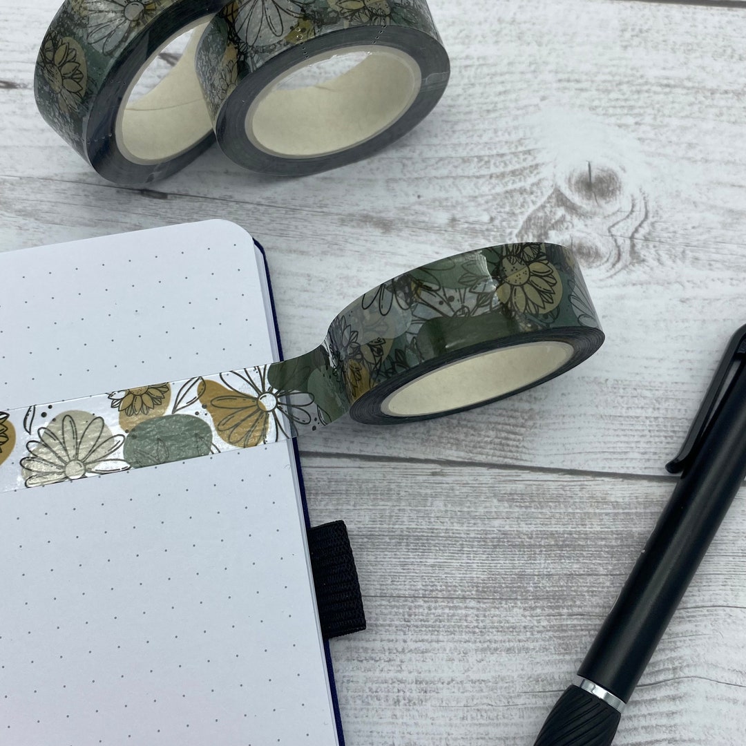 Clear Transparent Floral Washi Tape | Decorative Tape - Etsy