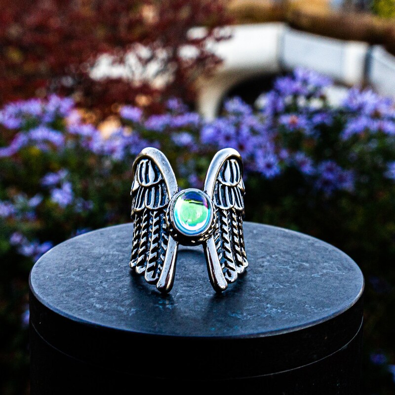 Angel Wings Ring - Etsy