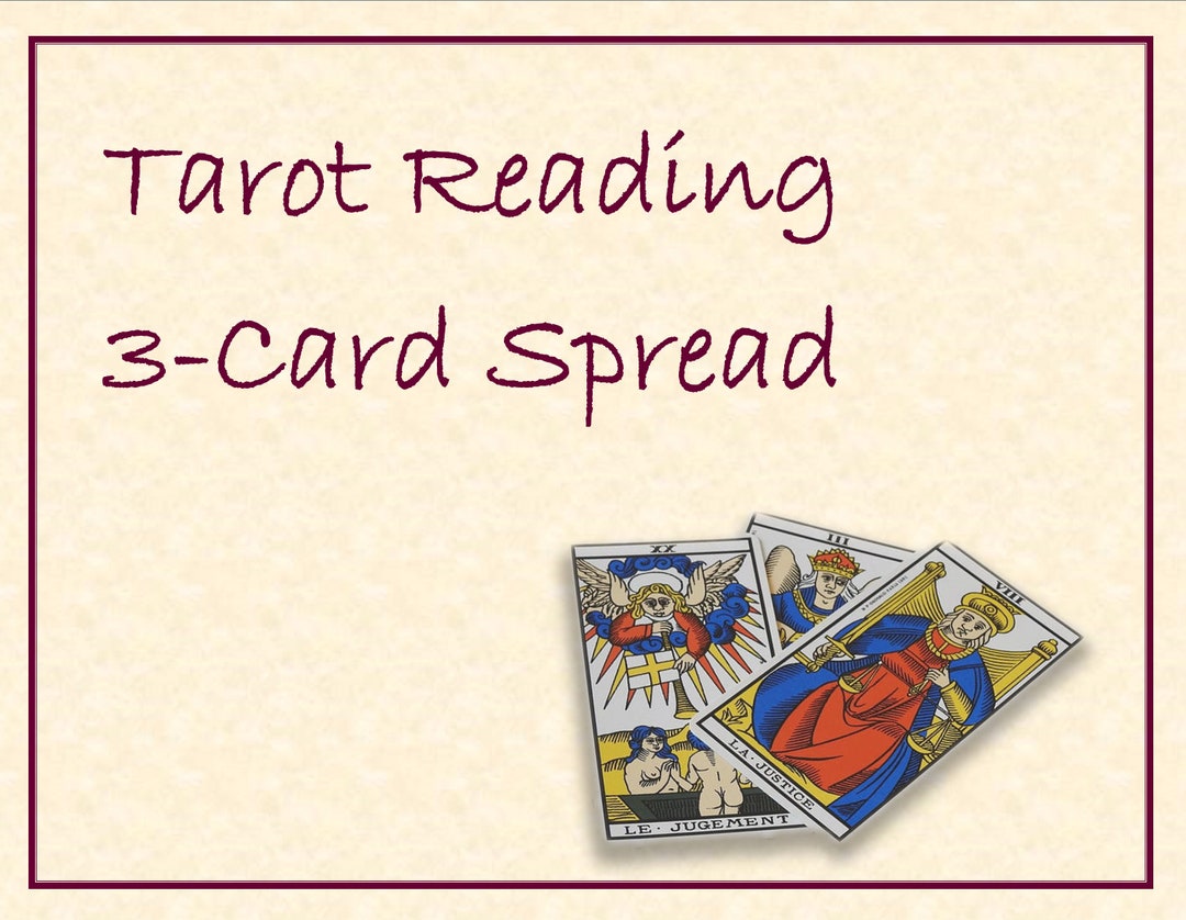 Tarot Reading: 3-card Spread - Etsy Canada