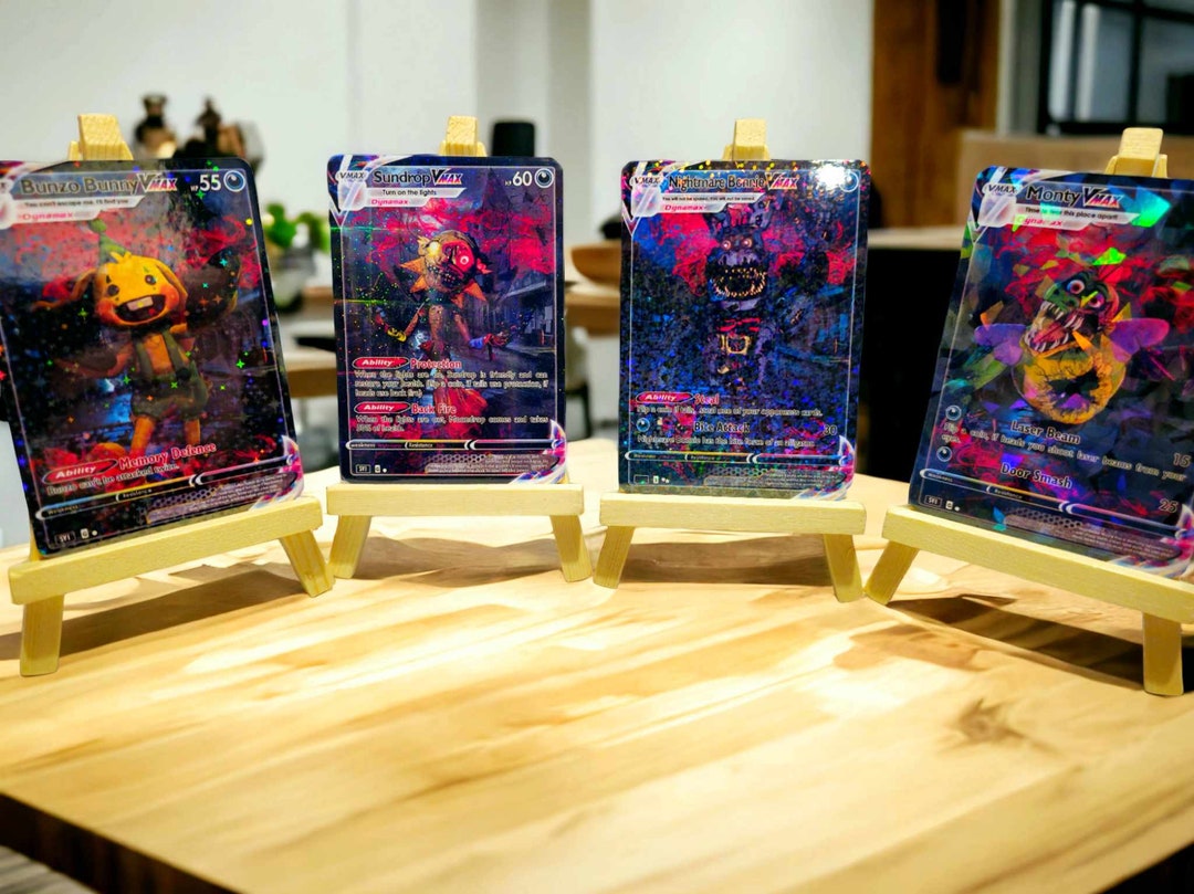 Fnaf Nightmare Collection Trading Cards, Fnaf 4 Pack Cards, Sundrop ...