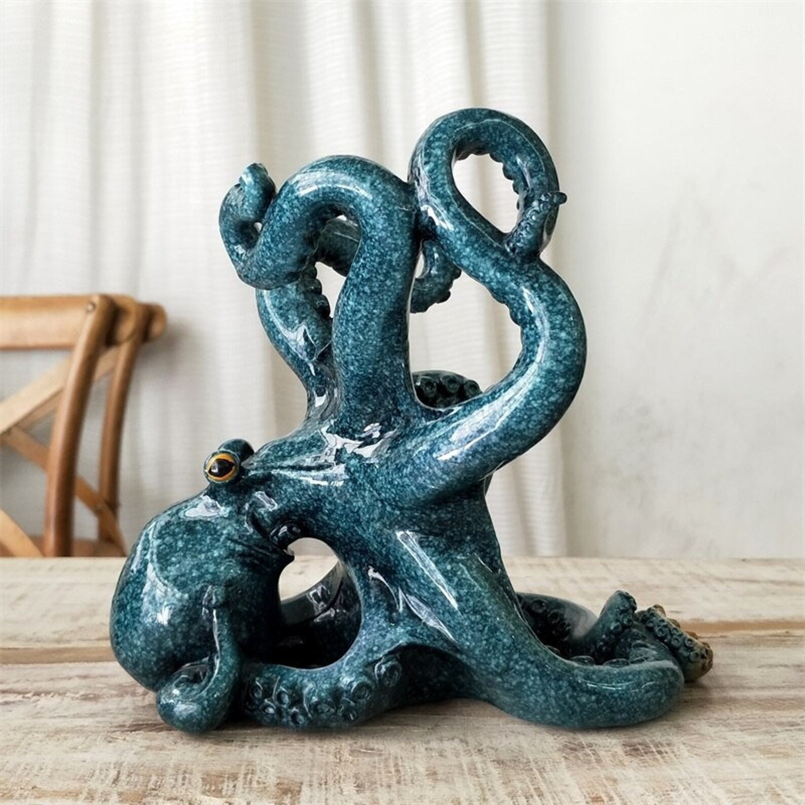 Octopus Wine Rack Octopus Mug Holder Sculpture Octopus Decor - Etsy
