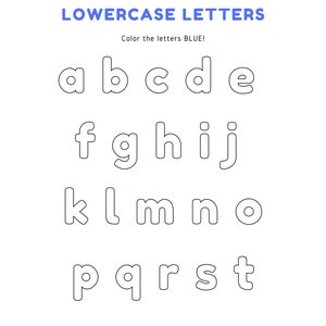 Learn Your Letters Downloadable Coloring Book - Etsy Canada