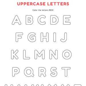 Learn Your Letters Downloadable Coloring Book - Etsy Canada